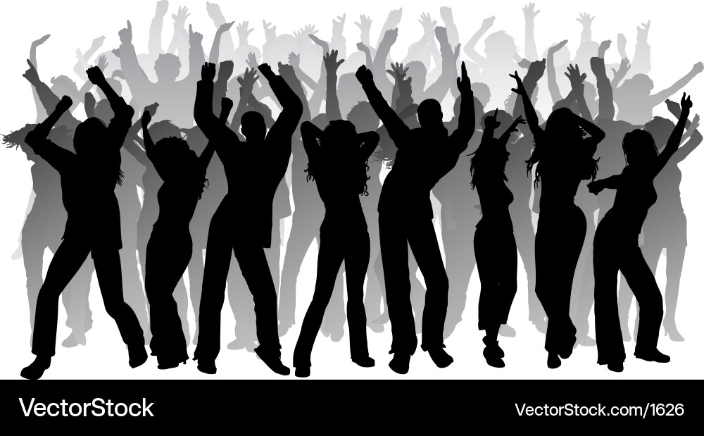 Huge party Royalty Free Vector Image - VectorStock