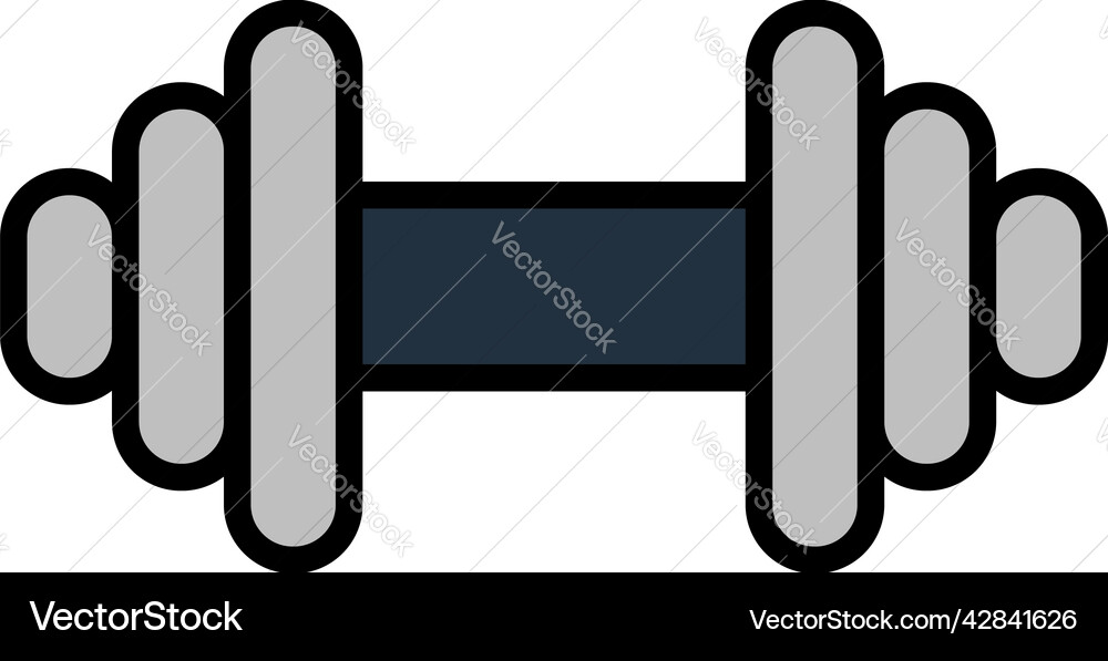 Icon of dumbbell Royalty Free Vector Image - VectorStock