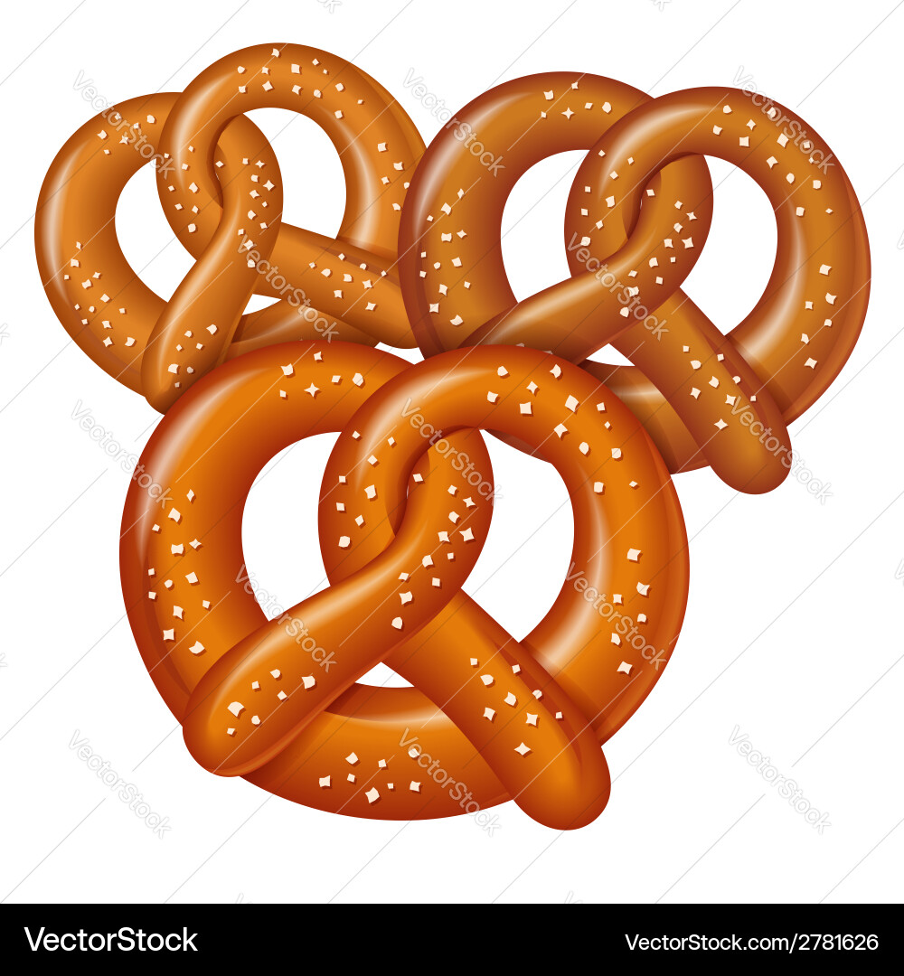 Pretzels Royalty Free Vector Image - VectorStock
