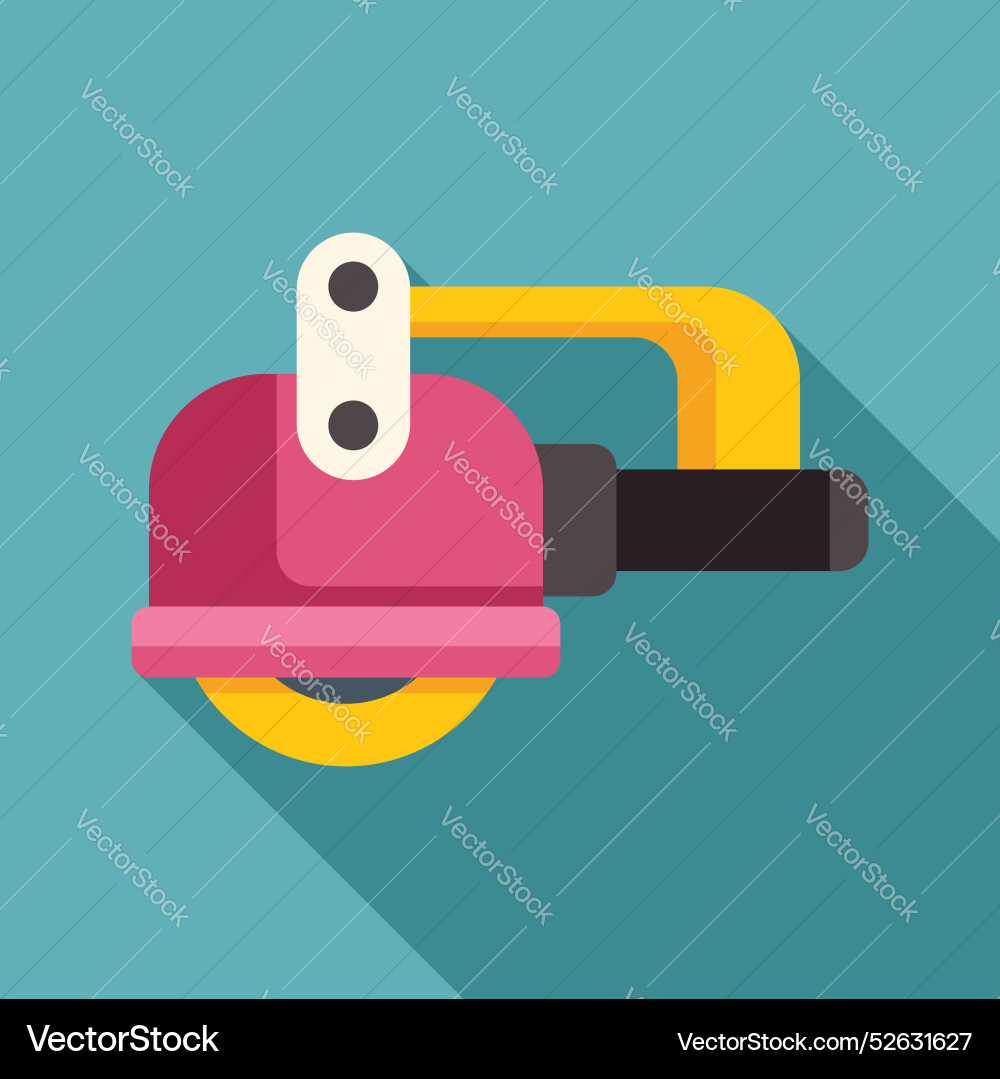 Angle grinder cutting disc tool for construction Vector Image