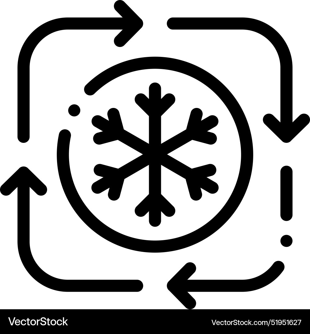 Circulation icon thin linear style design Vector Image