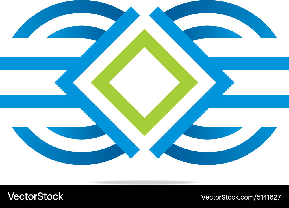 Letter wm circle symbol design icon Royalty Free Vector