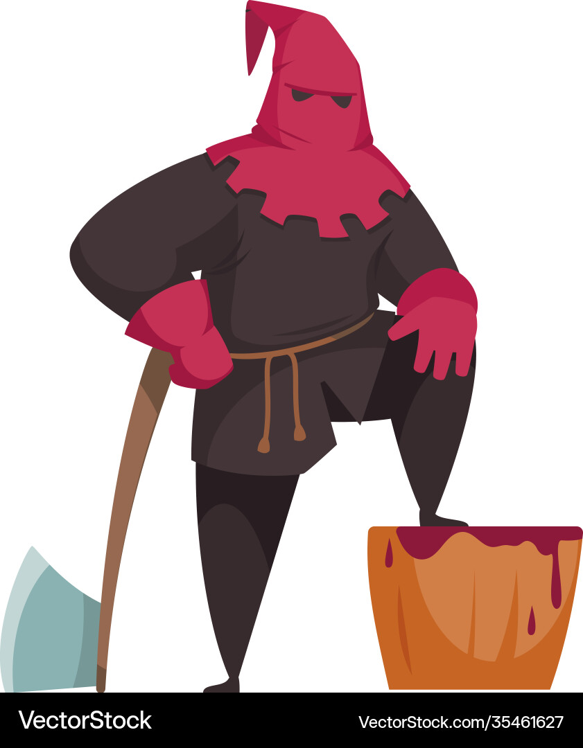 Medieval executioner Royalty Free Vector Image