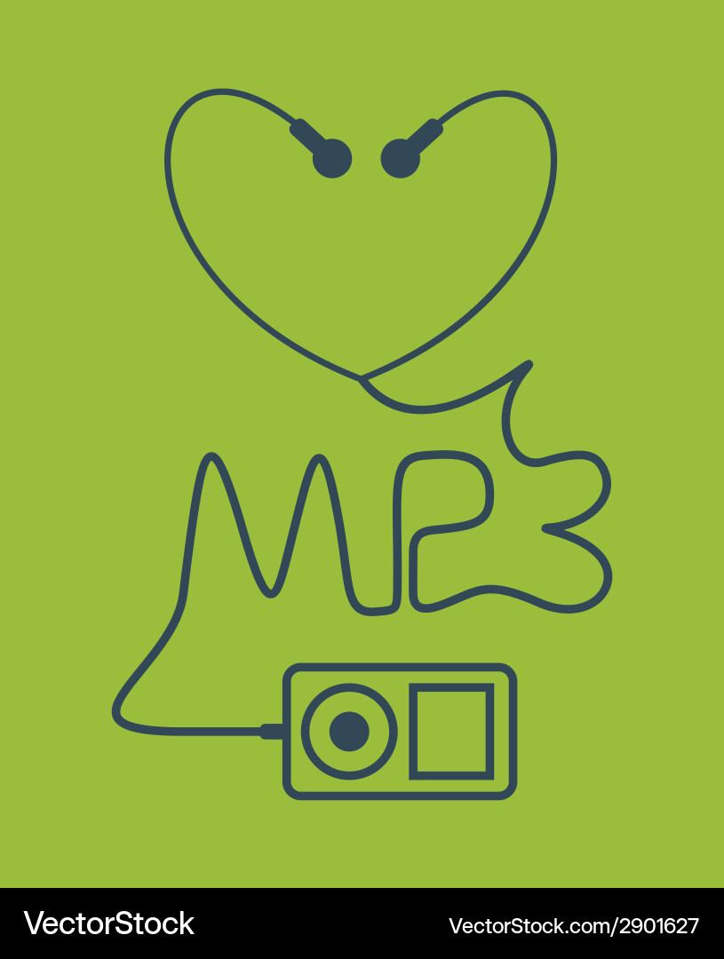 Mp3 Royalty Free Vector Image - VectorStock