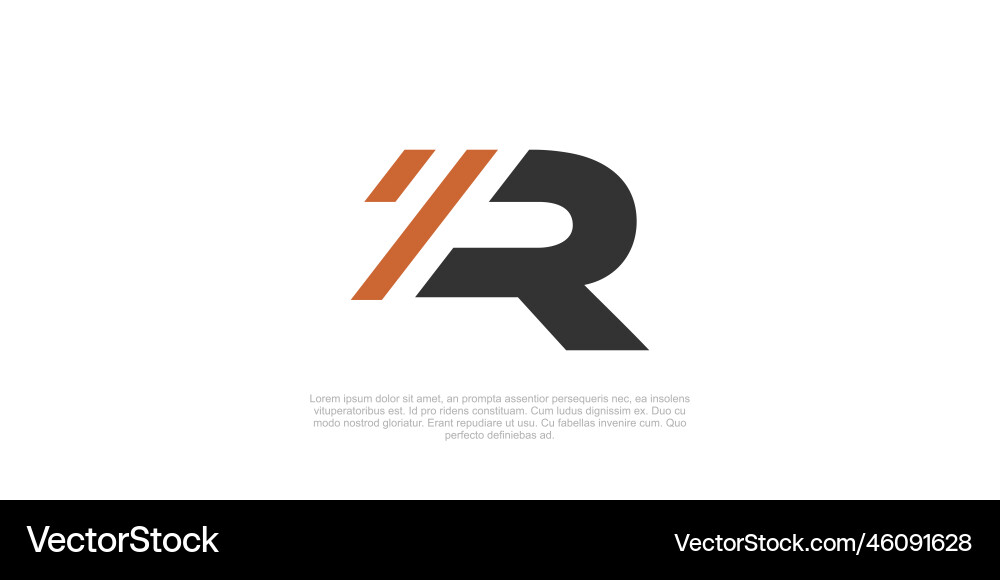 R logo design inspiration Royalty Free Vector Image