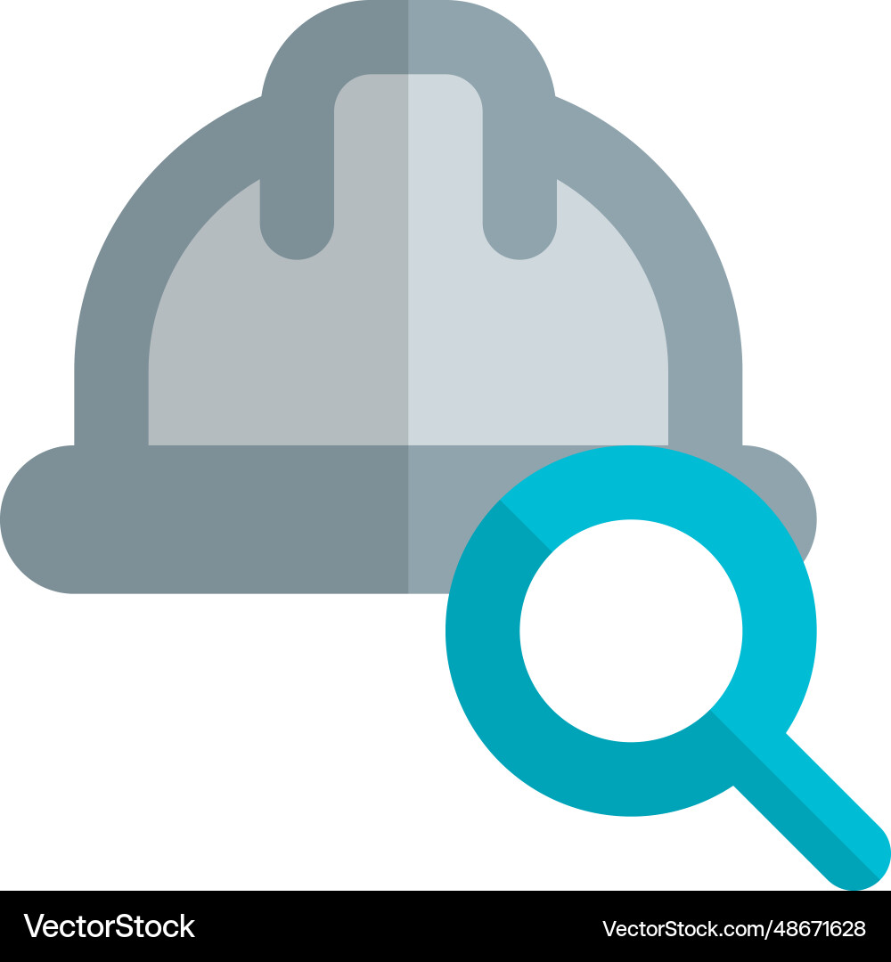 Safety helmet pie chart prepared for mechanics Vector Image