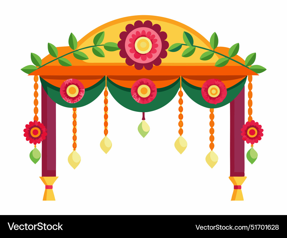Toran for indian flower g Royalty Free Vector Image