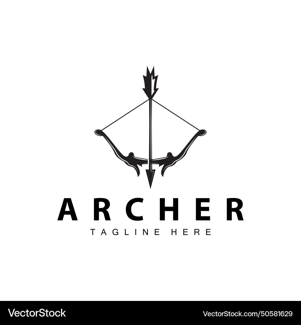 Archer logo vintage design old inspiration Vector Image