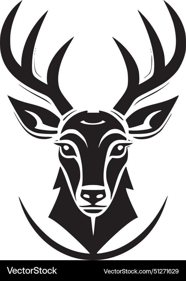 Dear - minimalist and simple silhouette Royalty Free Vector