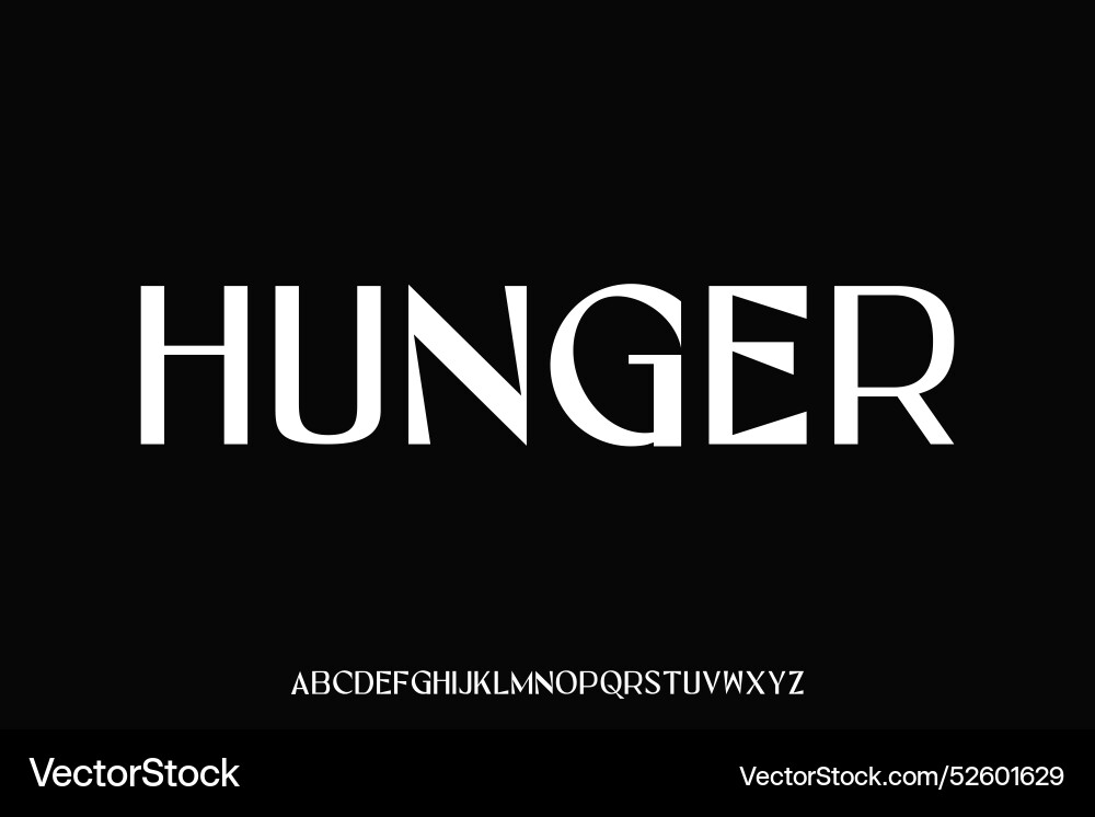 Display alphabet font design suitable Royalty Free Vector