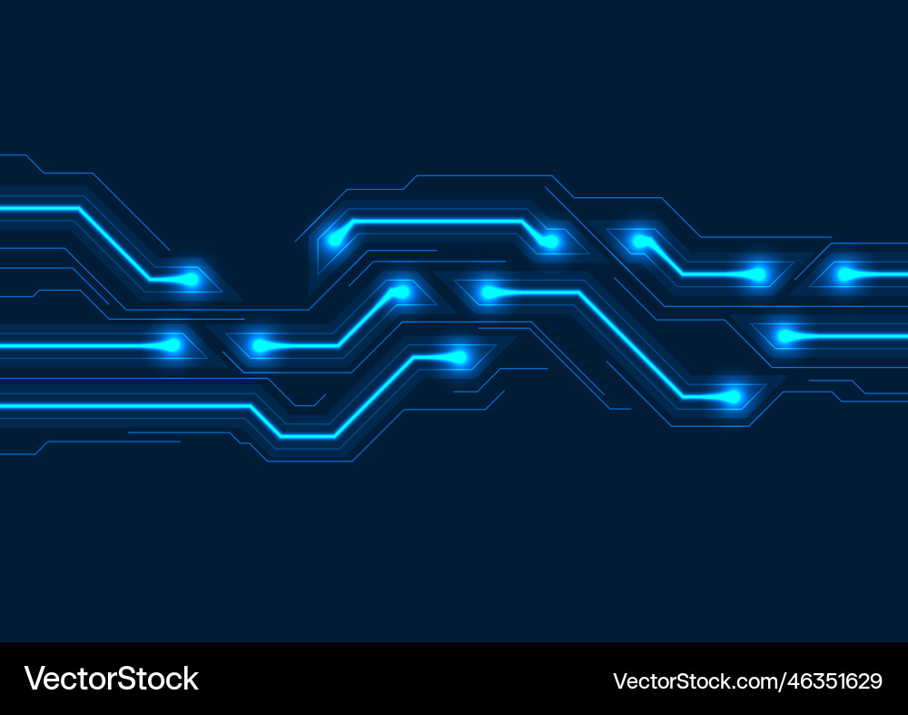 Blue Circuit Board Background