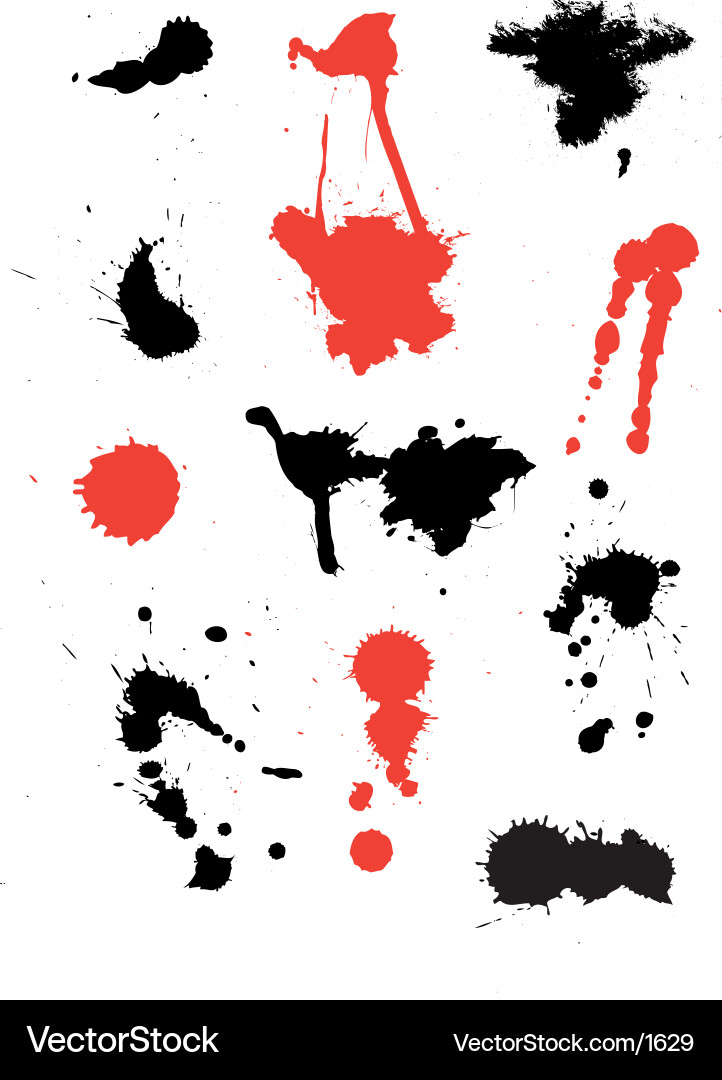 Ink splats Royalty Free Vector Image - VectorStock