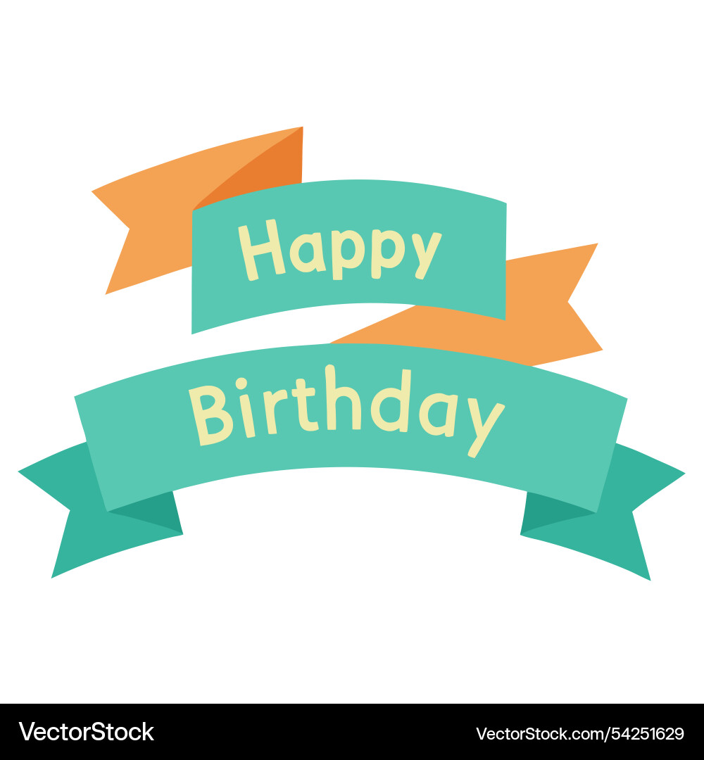 Lattering-happy-birthday-in-simple-ribon ANHANG Vektorbild