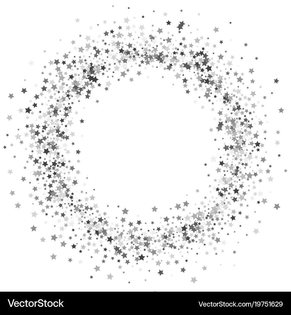 Silver Star Border Royalty Free Vector Image - VectorStock