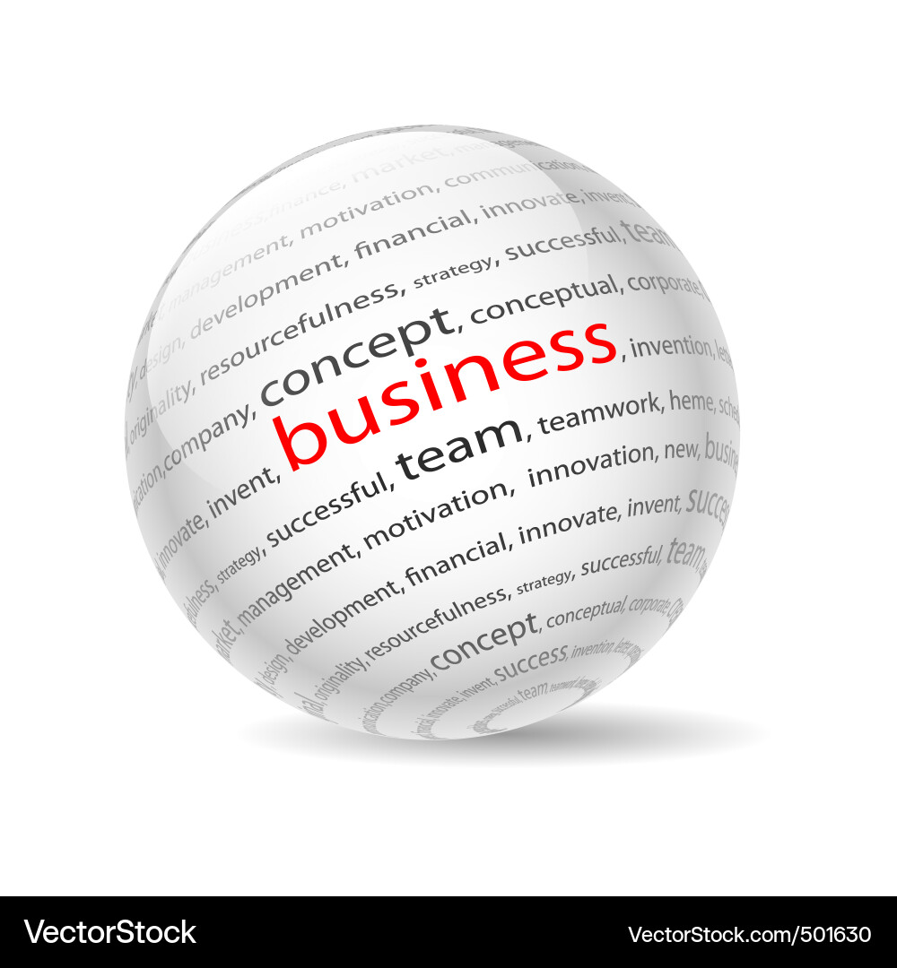 Business Sphere Concept Royalty Free Vector Image