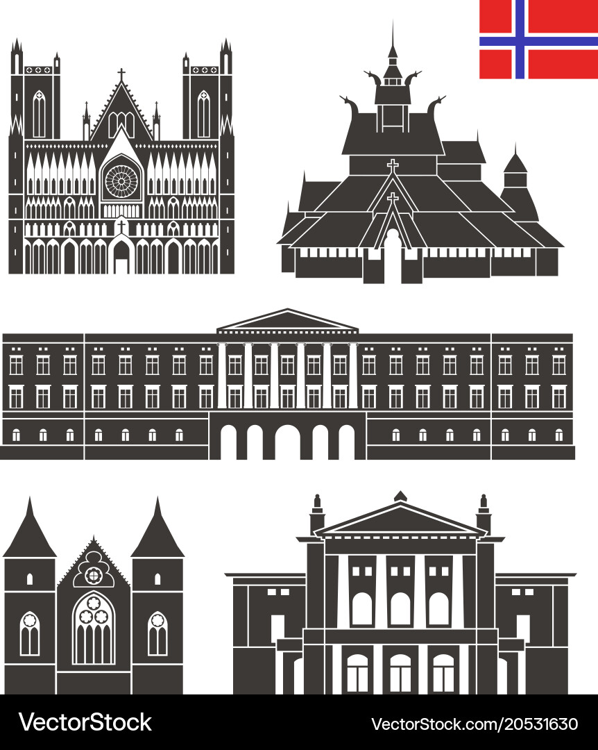 Norway Royalty Free Vector Image - VectorStock