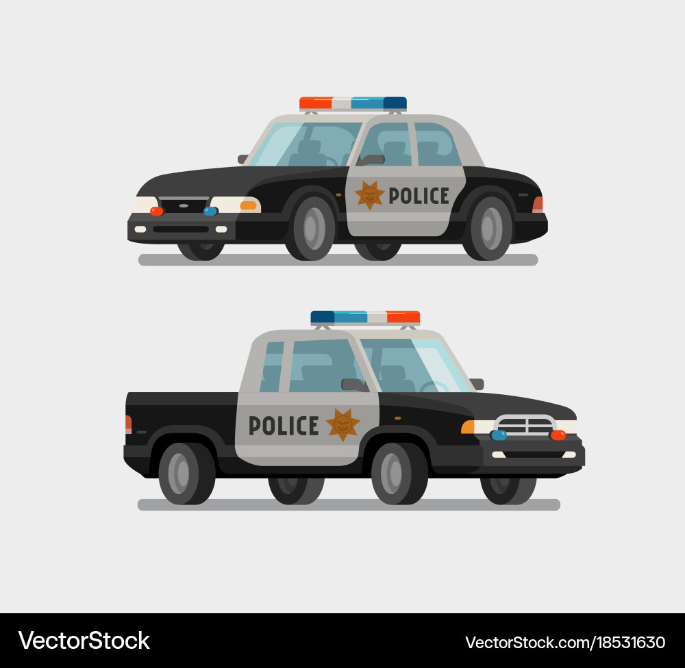 Police car Royalty Free Vector Image - VectorStock