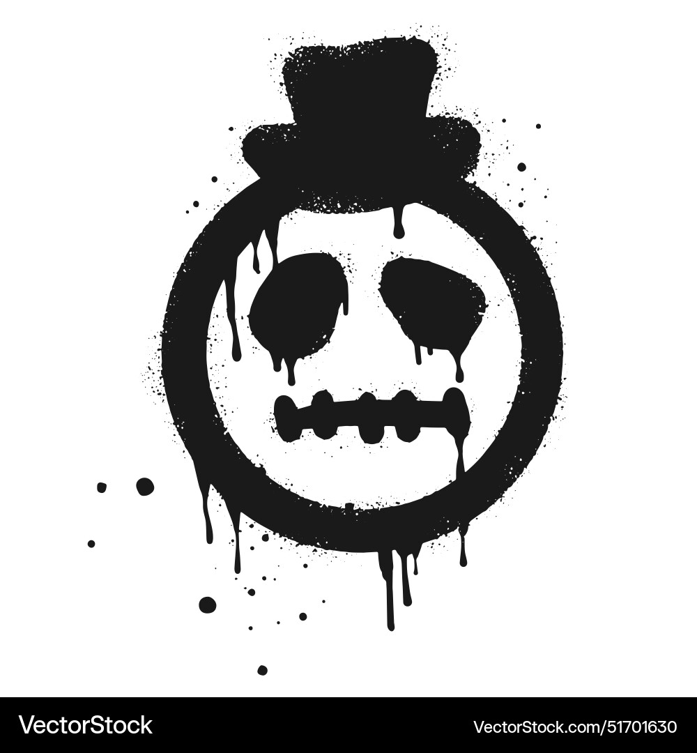 Scarry face emoticon character with sunglasses Vector Image