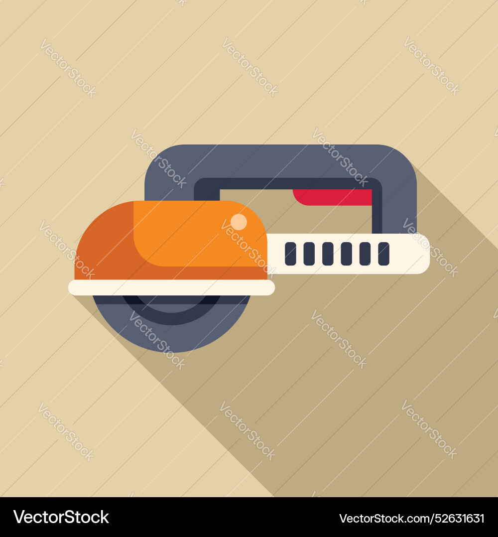 Angle grinder using cutting disc for metalworking Vector Image