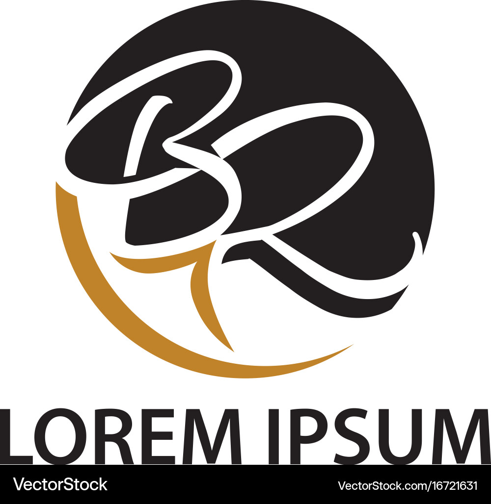 Initial br icon Royalty Free Vector Image - VectorStock