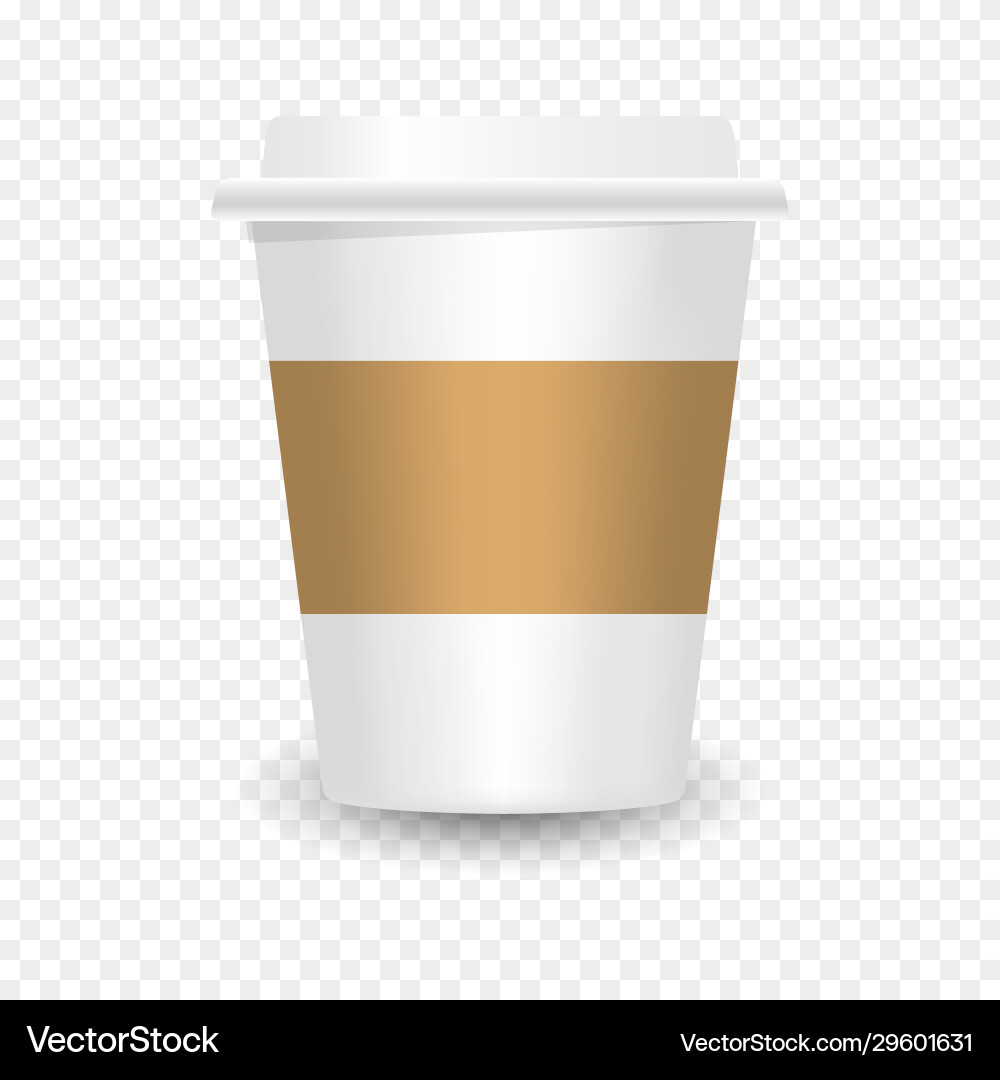 Realistic coffee cup Royalty Free Vector Image