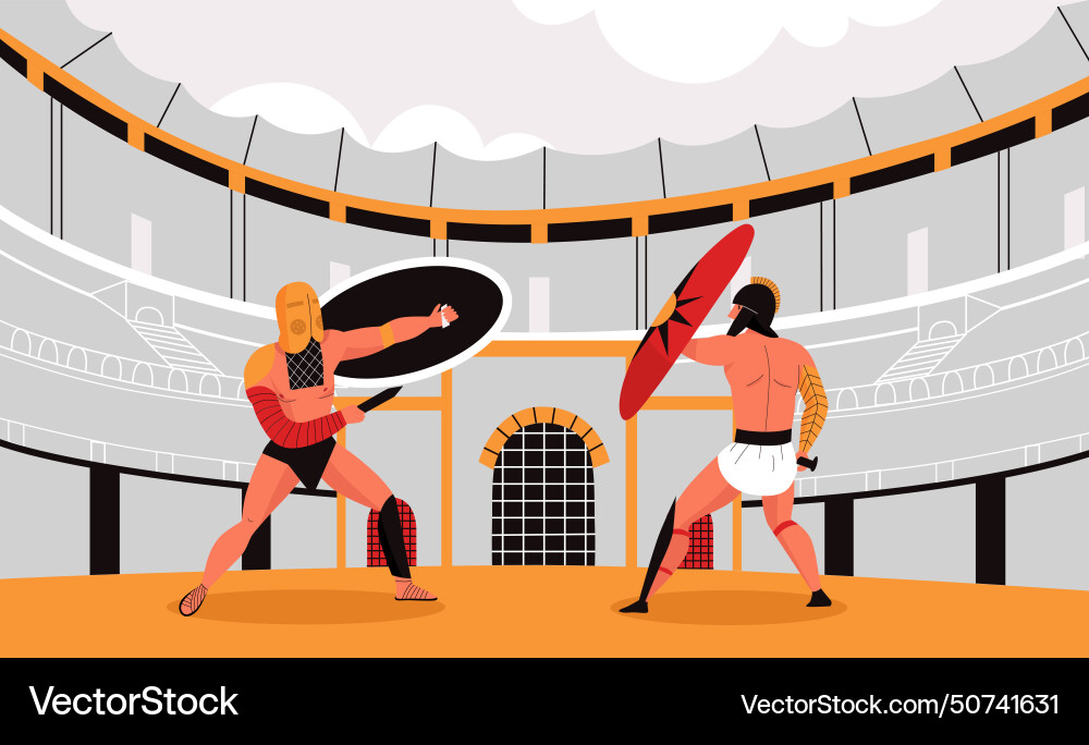 Roman gladiators Royalty Free Vector Image - VectorStock