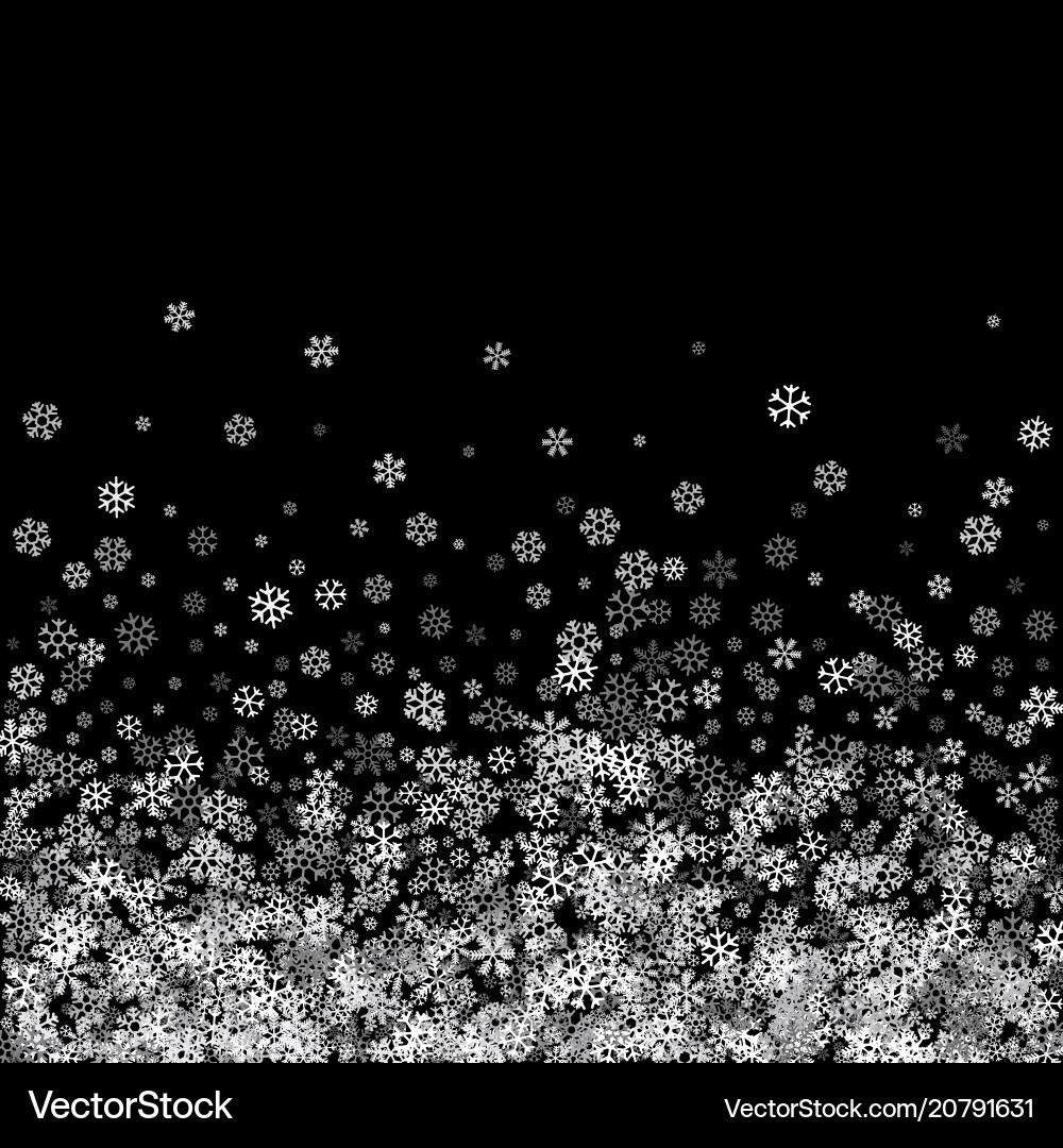 Silver Snowflake Winter Background Royalty Free Vector Image