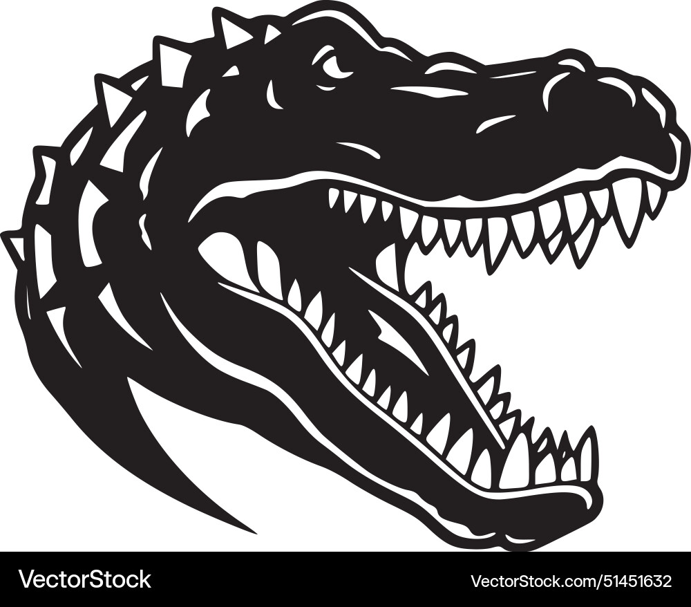 Alligator - minimalist and flat logo Royalty Free Vector