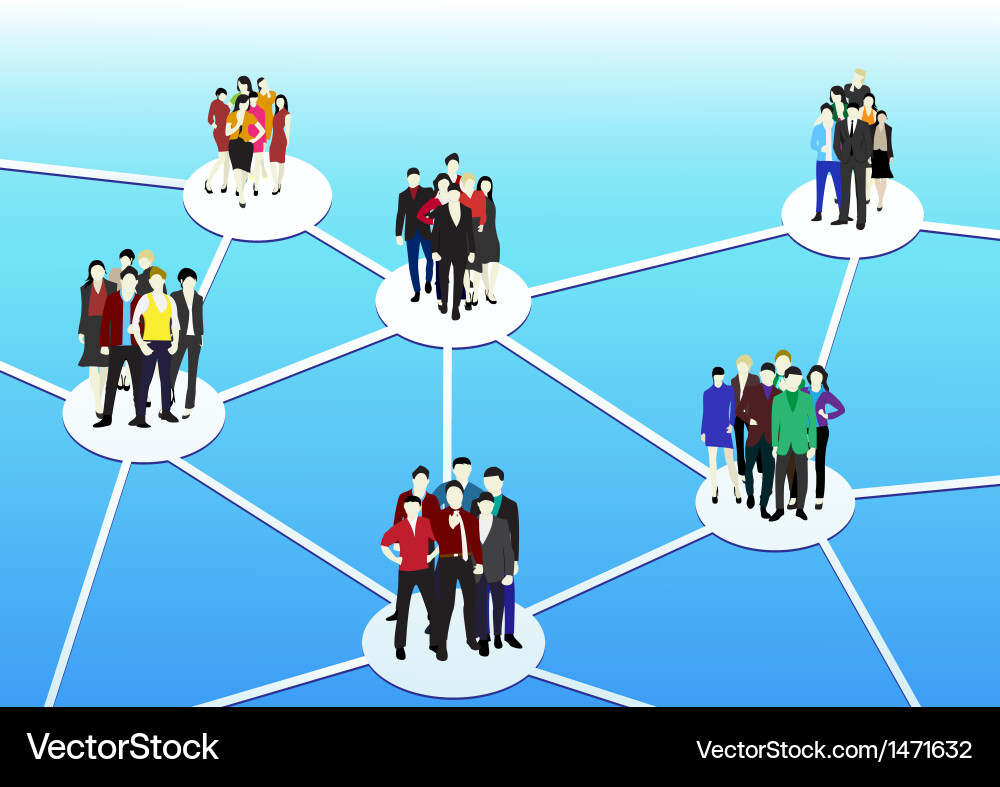 Business connection Royalty Free Vector Image - VectorStock
