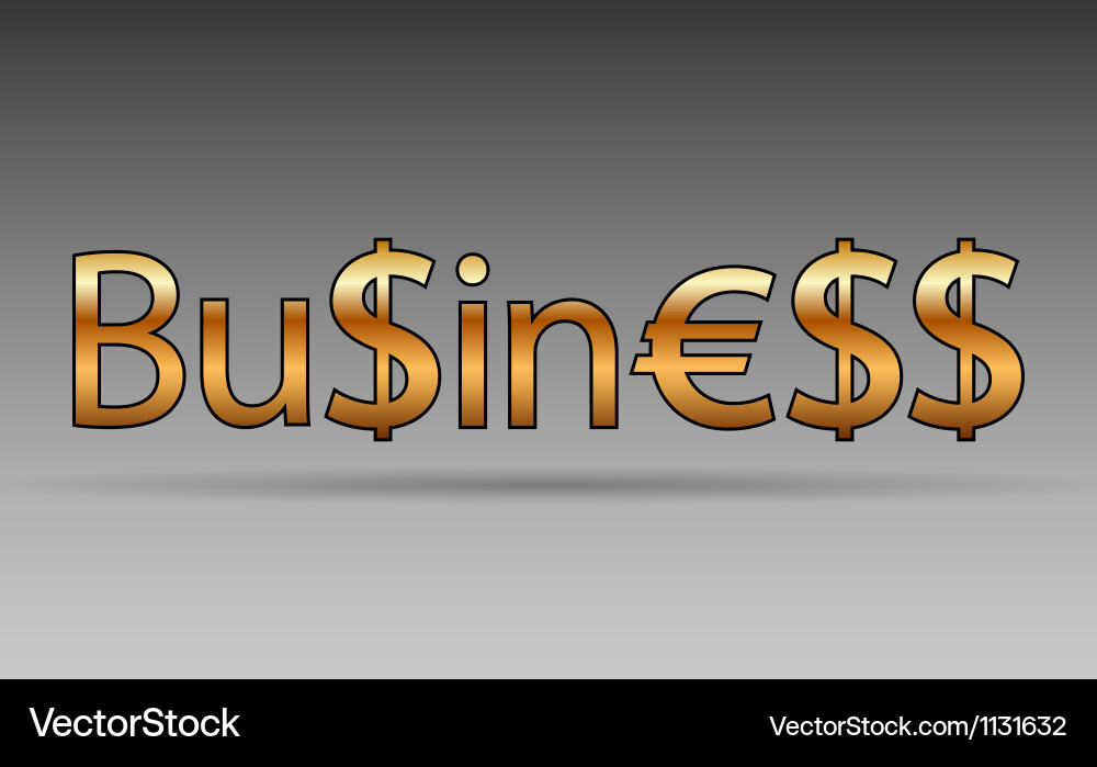 Business text background Royalty Free Vector Image