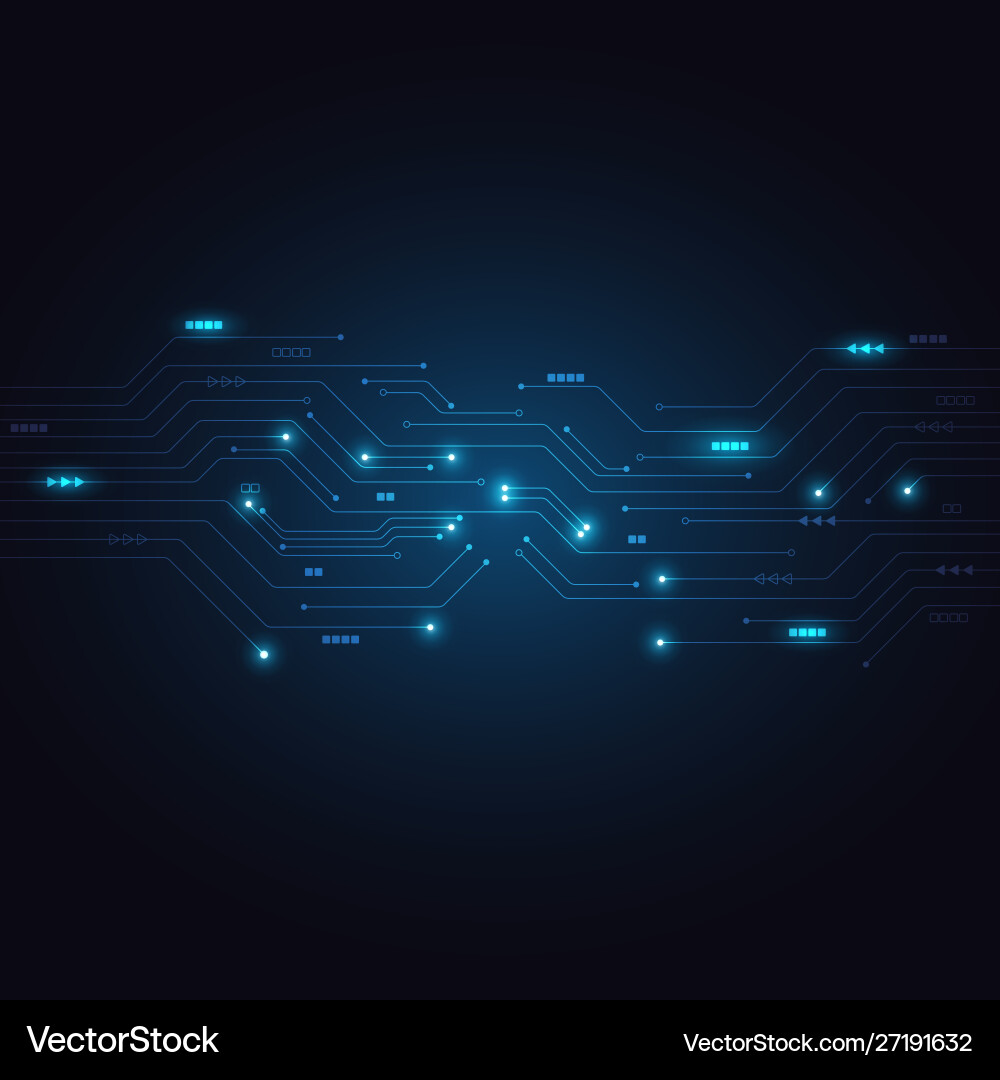 High tech technology geometric Royalty Free Vector Image