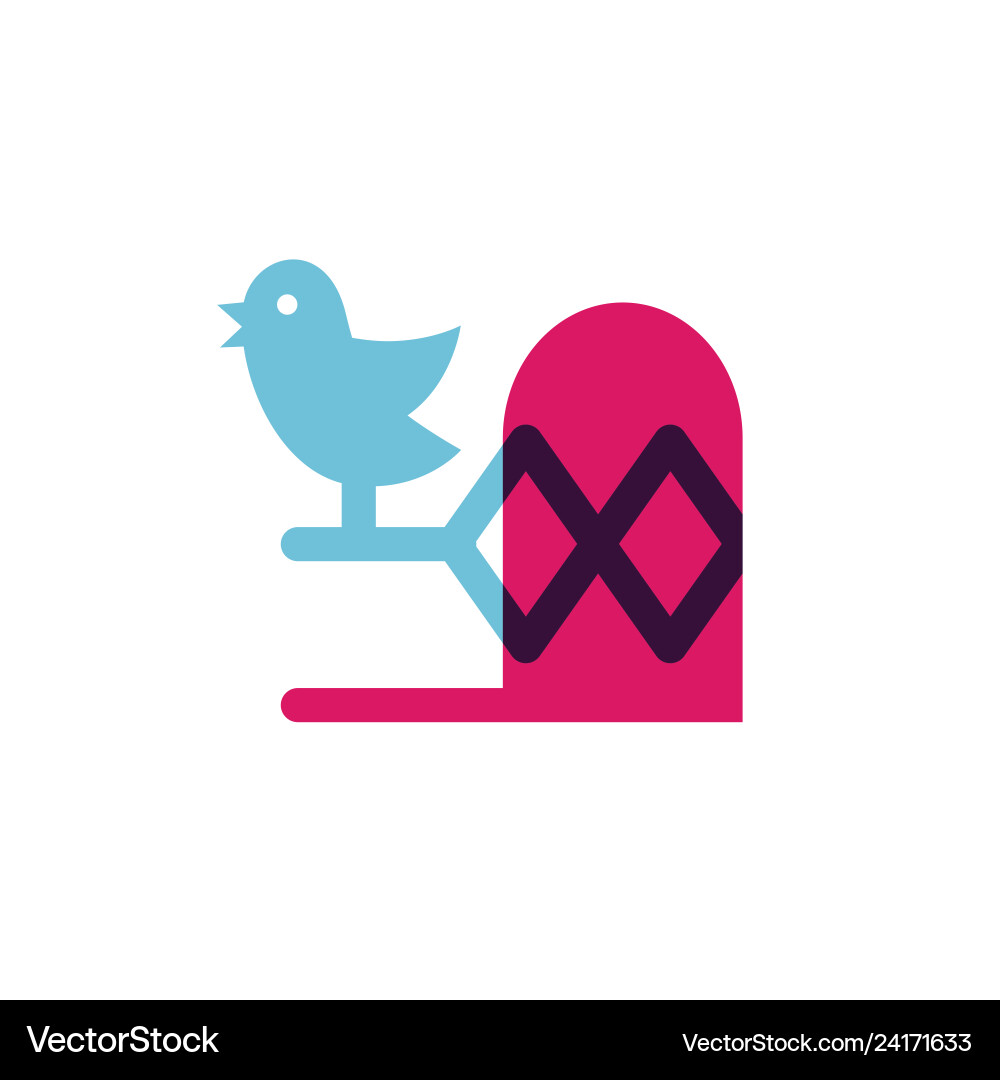 Cuckoo bird logo Royalty Free Vector Image - VectorStock