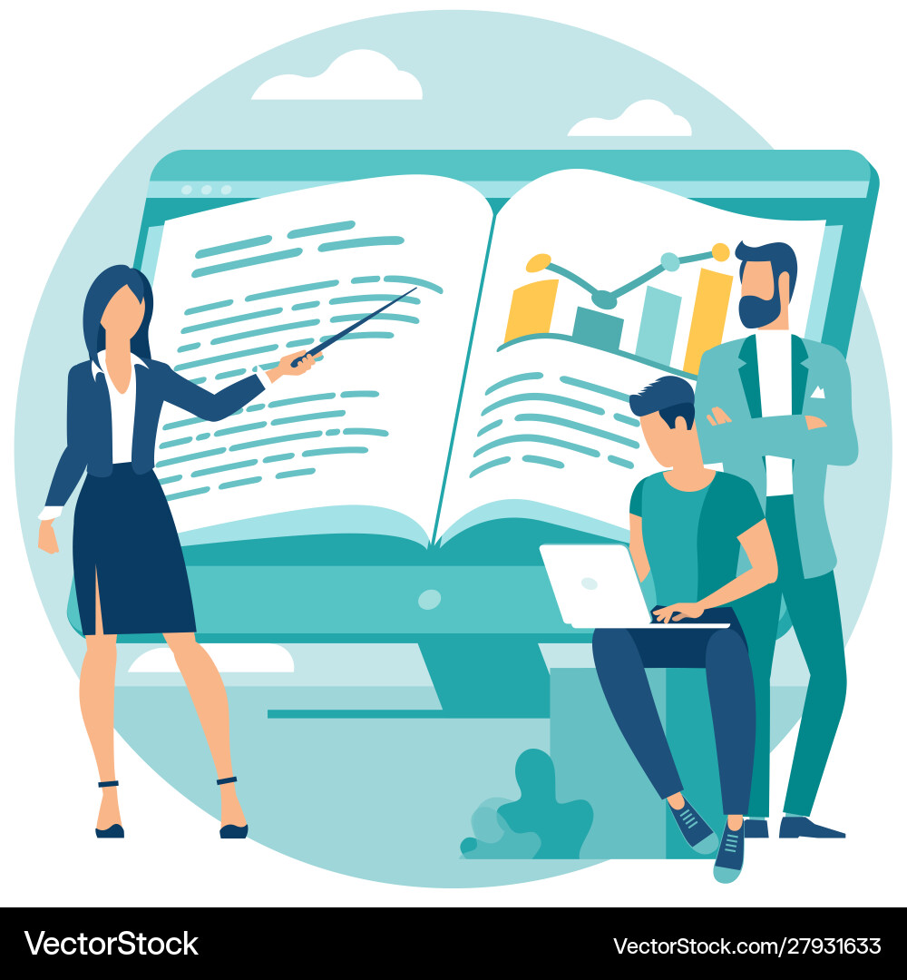 Online Learning & Education Royalty Free Vector Image