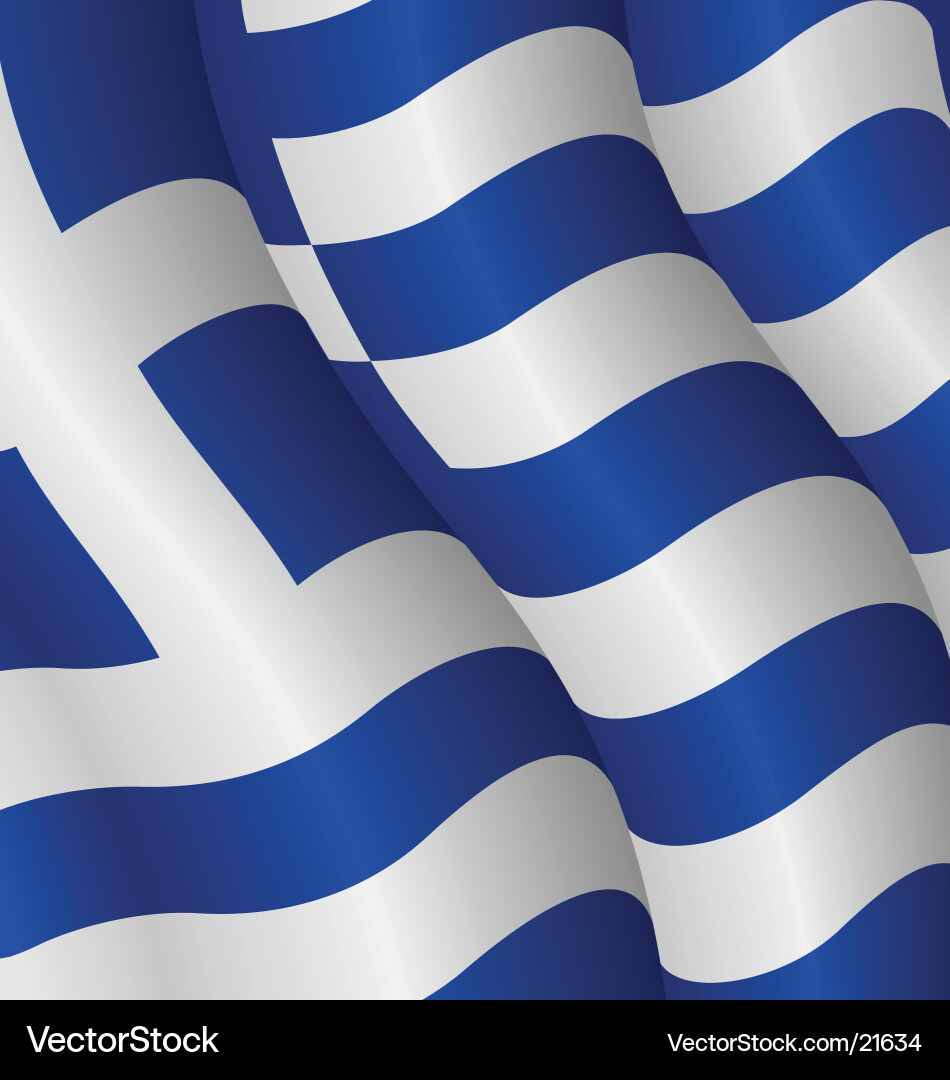 Greek Flag Royalty Free Vector Image - VectorStock