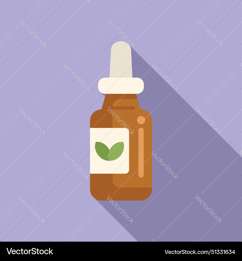 Herbal essence dropper bottle Royalty Free Vector Image