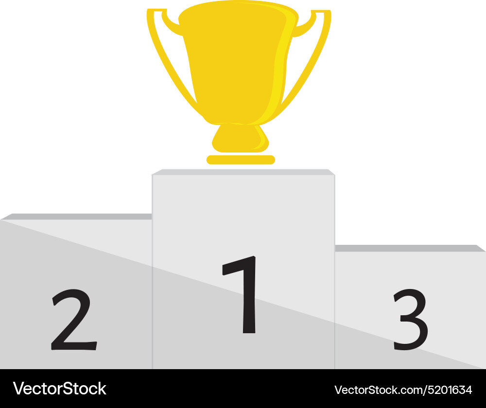 Winner podium Royalty Free Vector Image - VectorStock