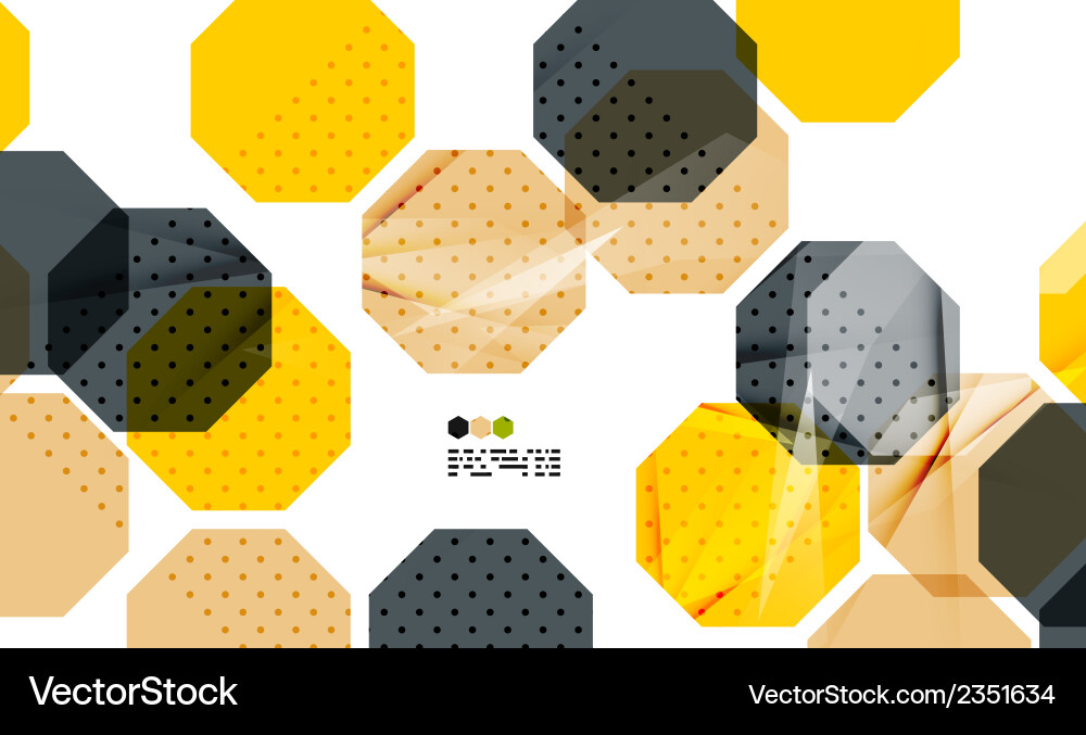 Yellow Geometric Pattern Backdrop Royalty Free Vector Image