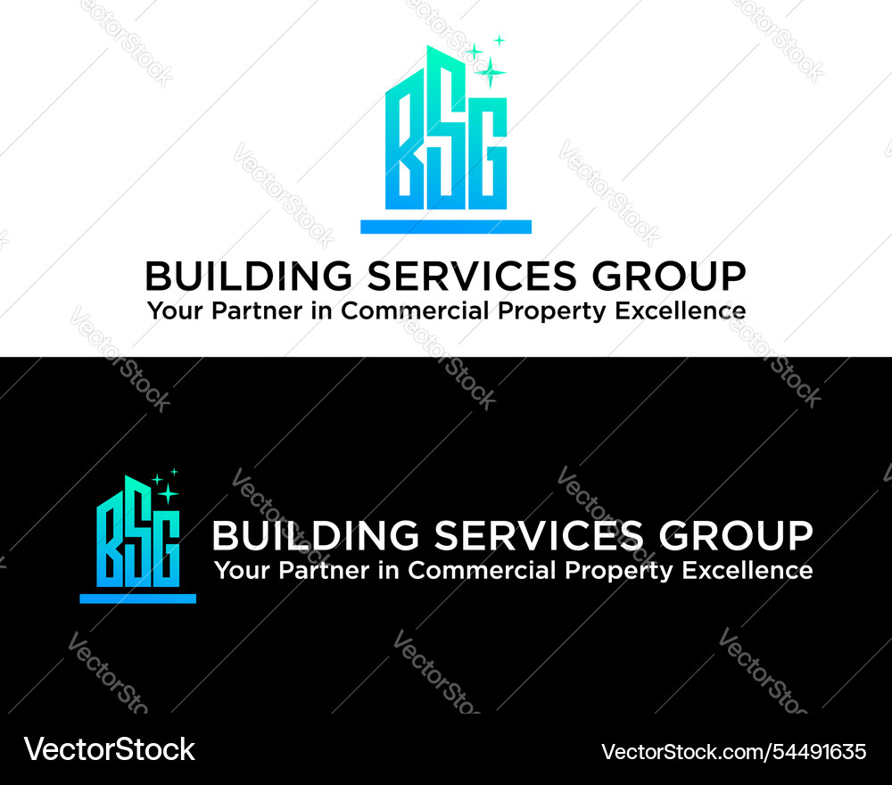 Bsg logo Royalty Free Vector Image - VectorStock