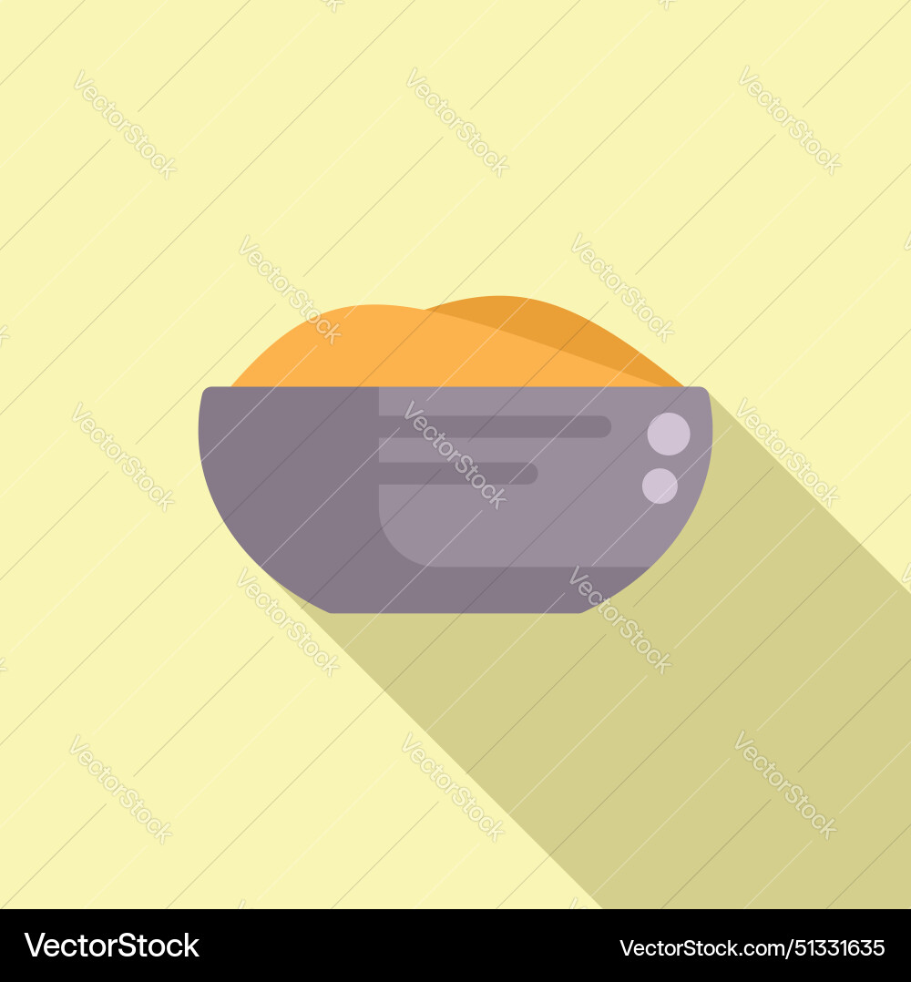 Flat design icon of a fresh bread loaf Royalty Free Vector