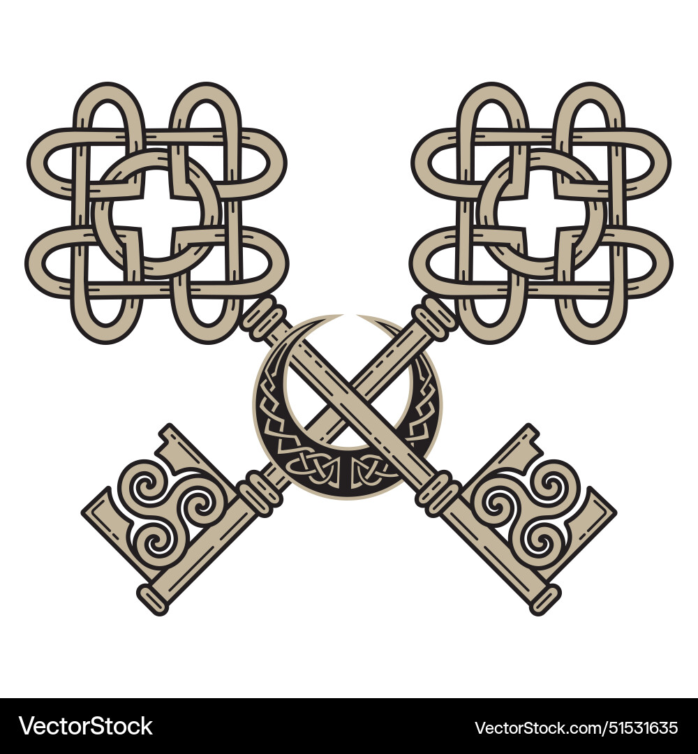 Irminsul yggdrasil sacred tree or the tree trunk Vector Image
