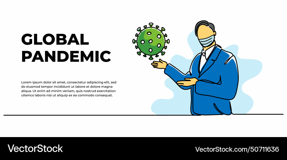 A man giving information about Royalty Free Vector Image