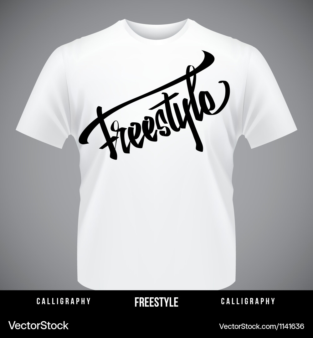 Calligraphic Lettering - Handwritten Style Vector Image