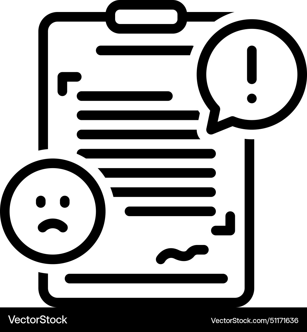 Complaint Royalty Free Vector Image - VectorStock