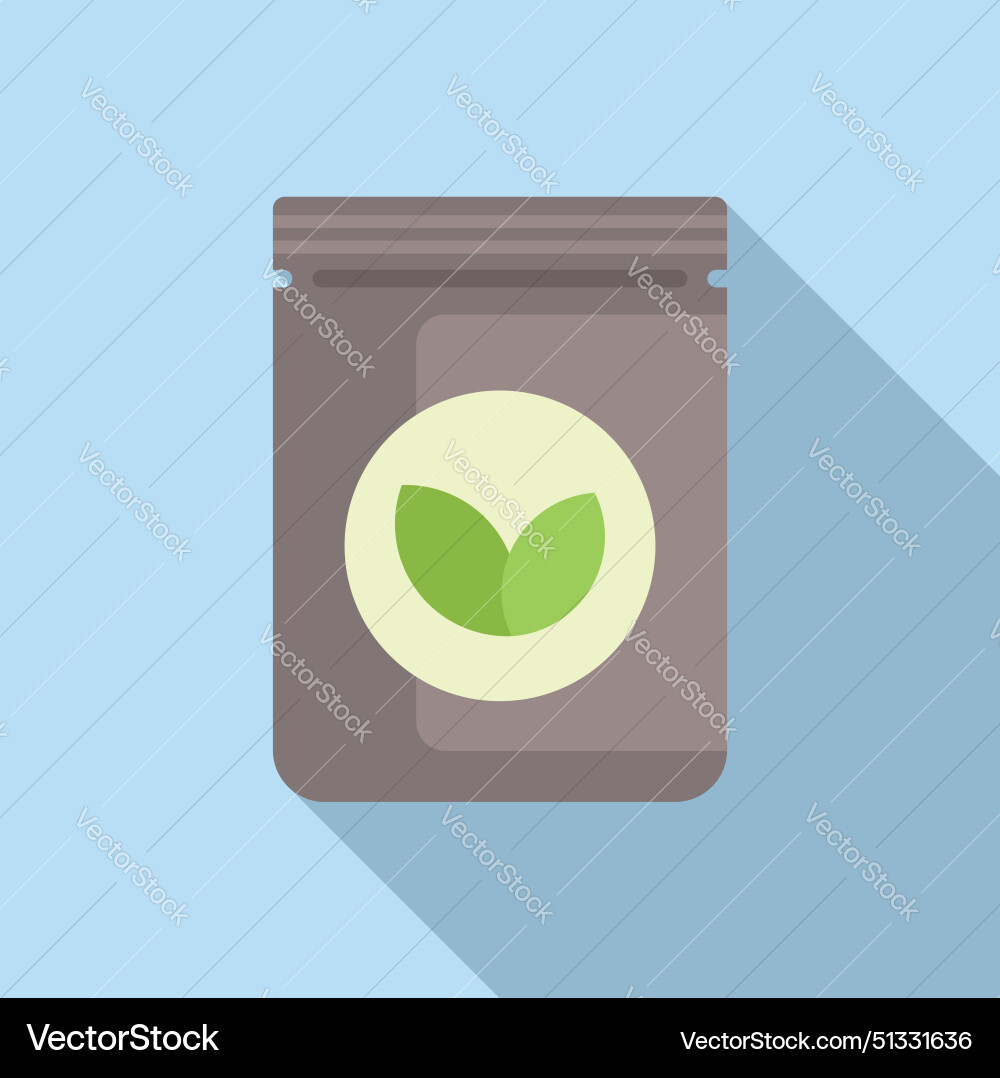Organic plant seed packet Royalty Free Vector Image