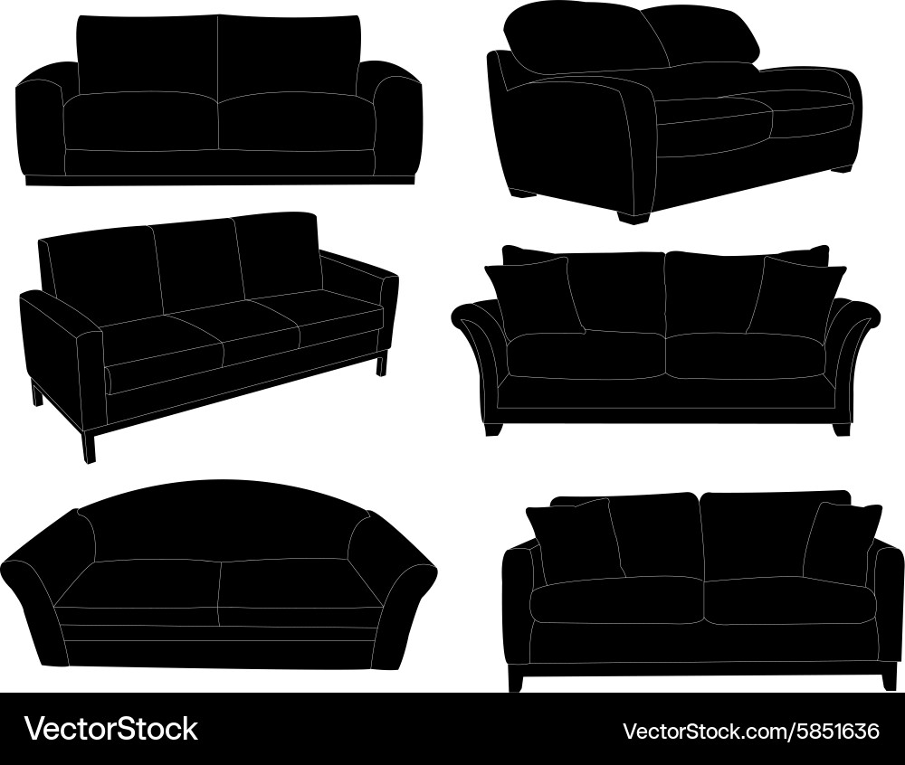 Sofa Royalty Free Vector Image - VectorStock