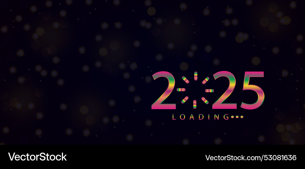 Stepping forward into 2025 the next chapter Vector Image