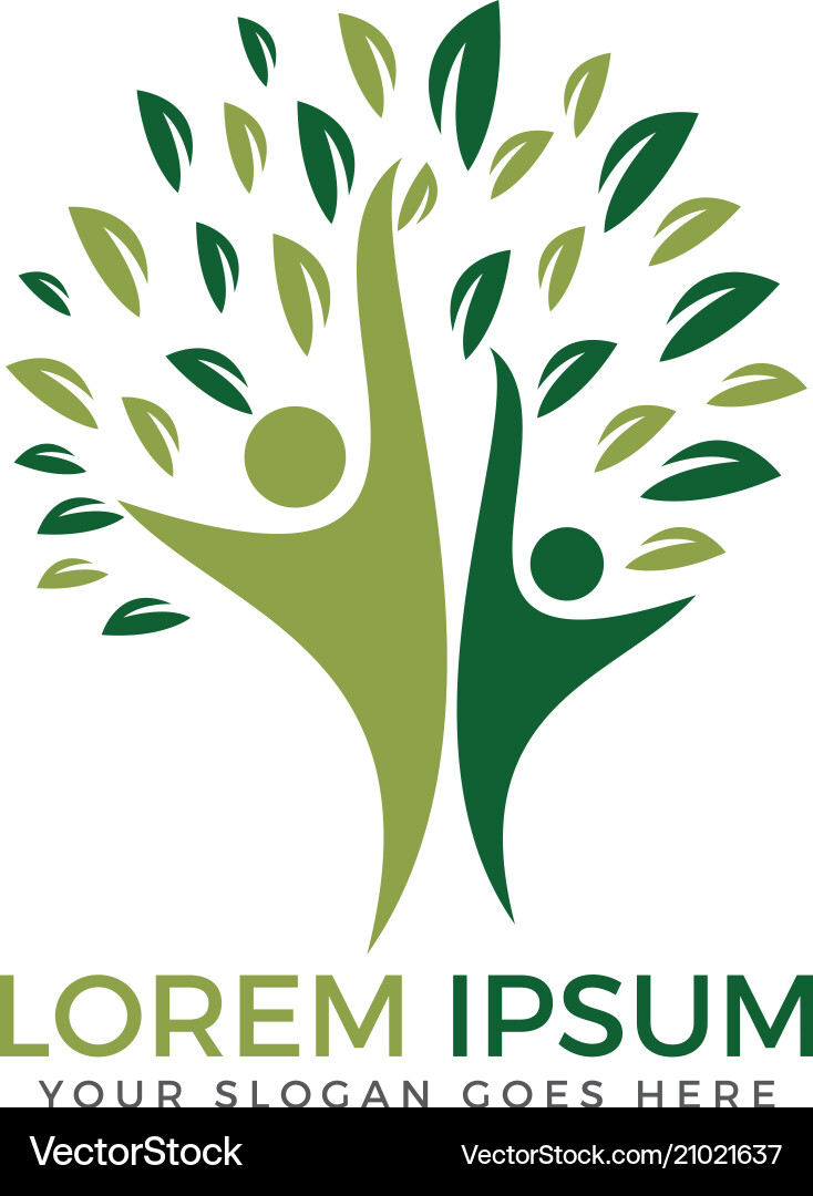 Logo des Lebensbaums Lizenzfreies Vektorbild