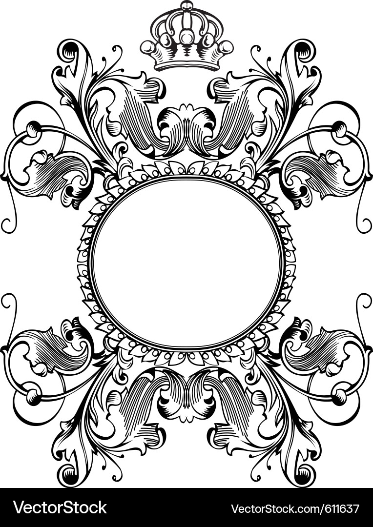 Royal crown banner Royalty Free Vector Image - VectorStock