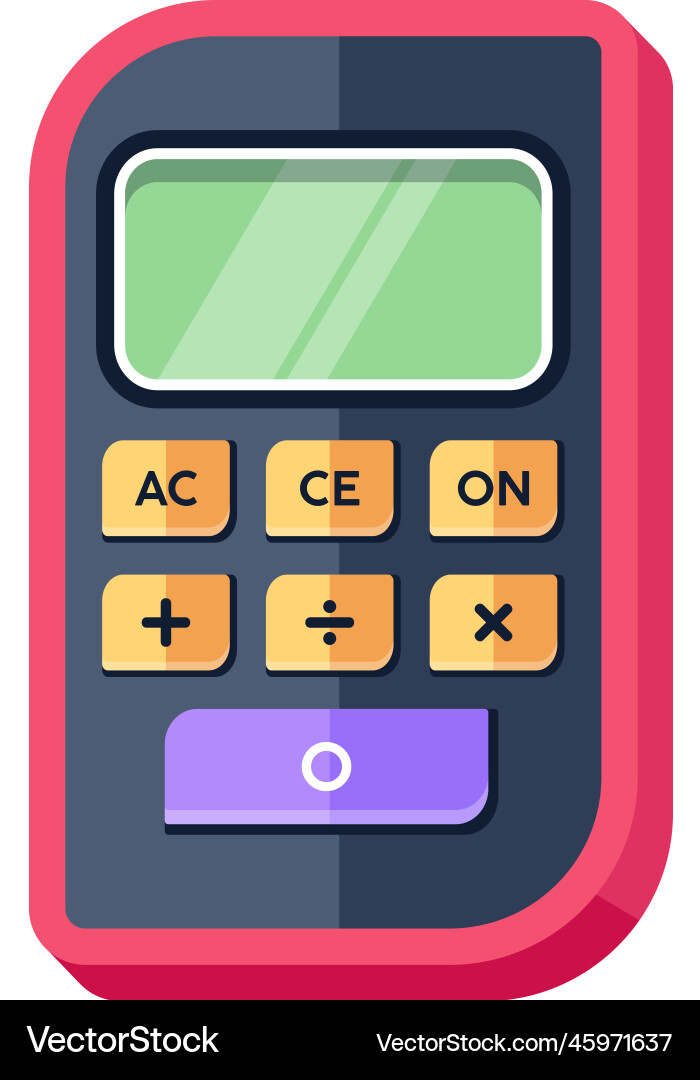Scientific calculator Royalty Free Vector Image