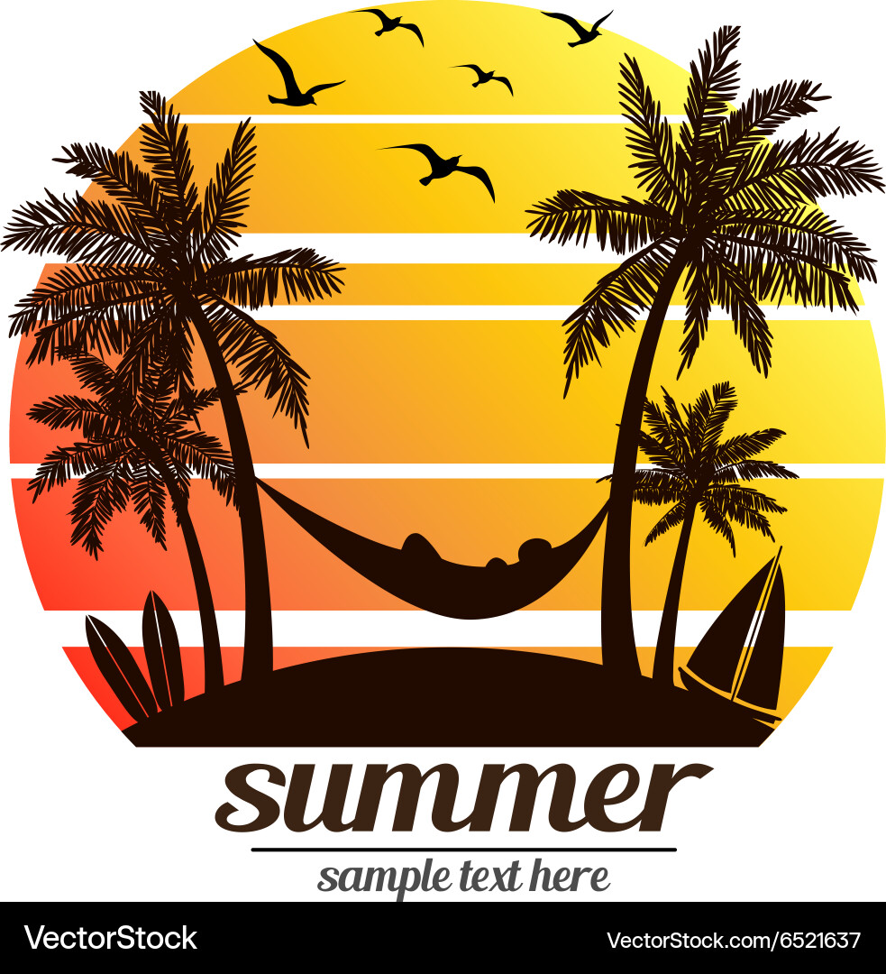 Summer vacation Royalty Free Vector Image - VectorStock